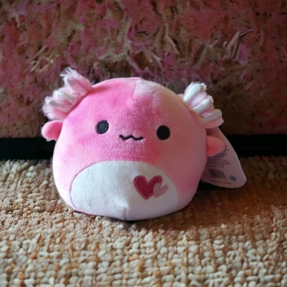 Squishmallows | Toys | 5inch Aleka The Axolotl Pink Tie Dye With Hearts ...